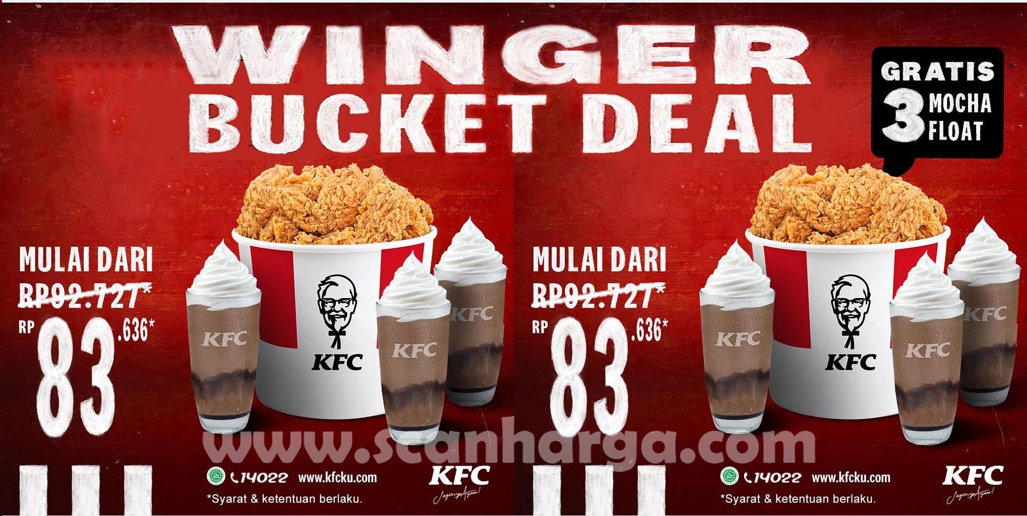 KFC Winger Bucket Deal! Promo Spesial Hari Ini - scanharga