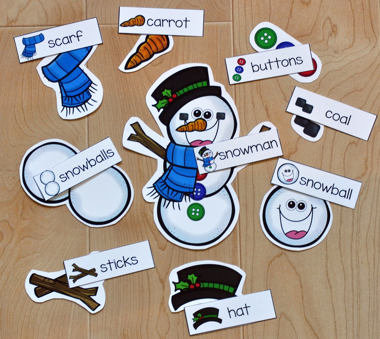 File Folder Heaven Blog: "The Roly-Poly Snowball" Adapted Book