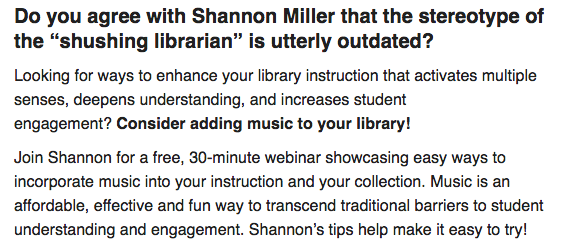 The Library Voice: Loud Libraries!