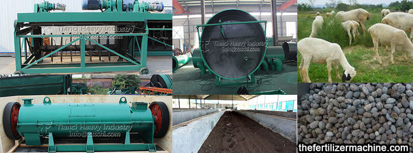 Sheep manure organic fertilizer production line