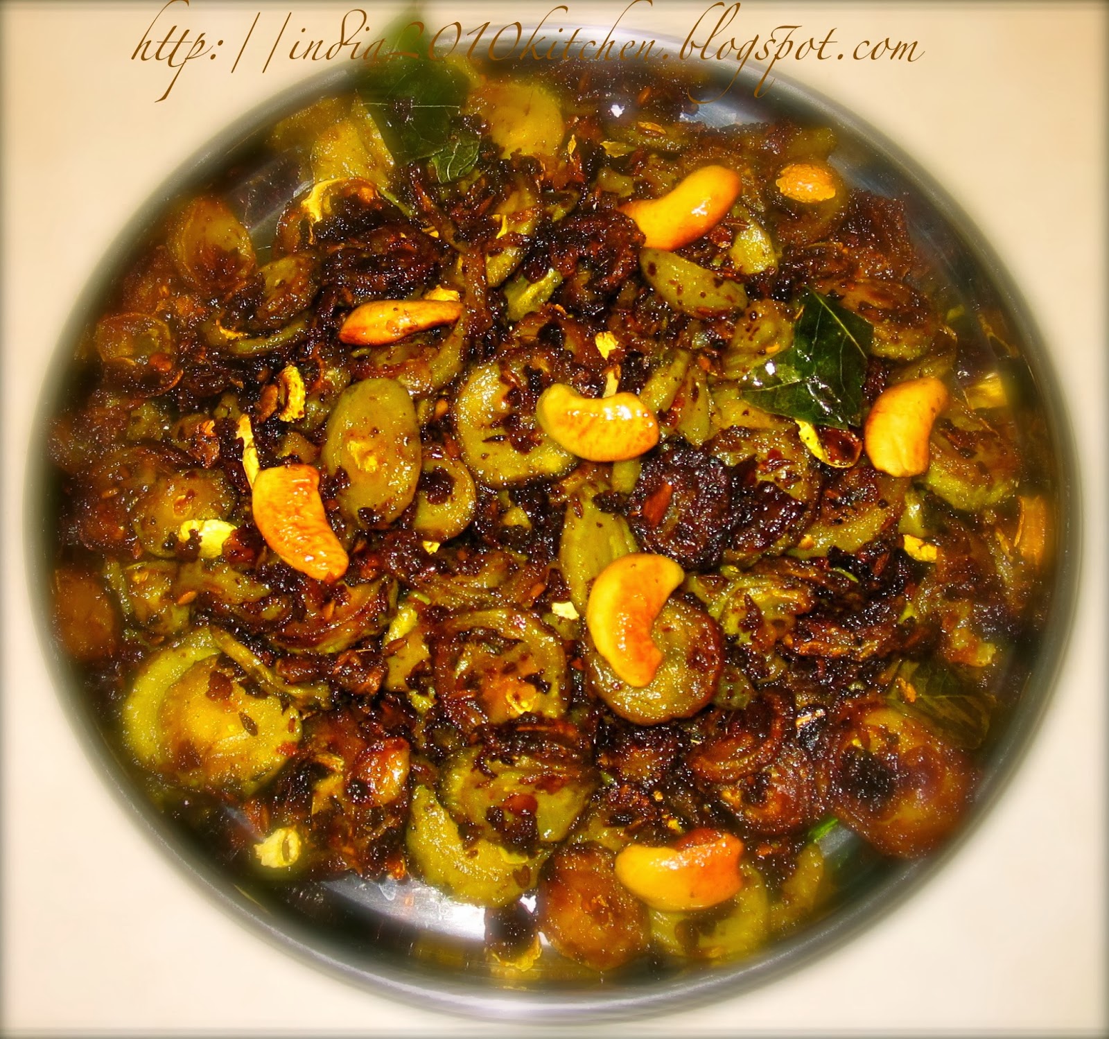 INDU'S KITCHEN: KAKARAKAYA VEPUDU(ANDHRA STYLE)