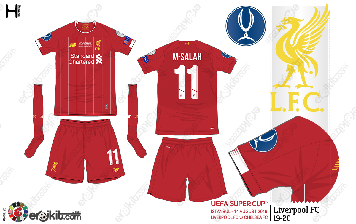 Kit Design, by eroj: 2019-20 Liverpool (Home, Away e Third)