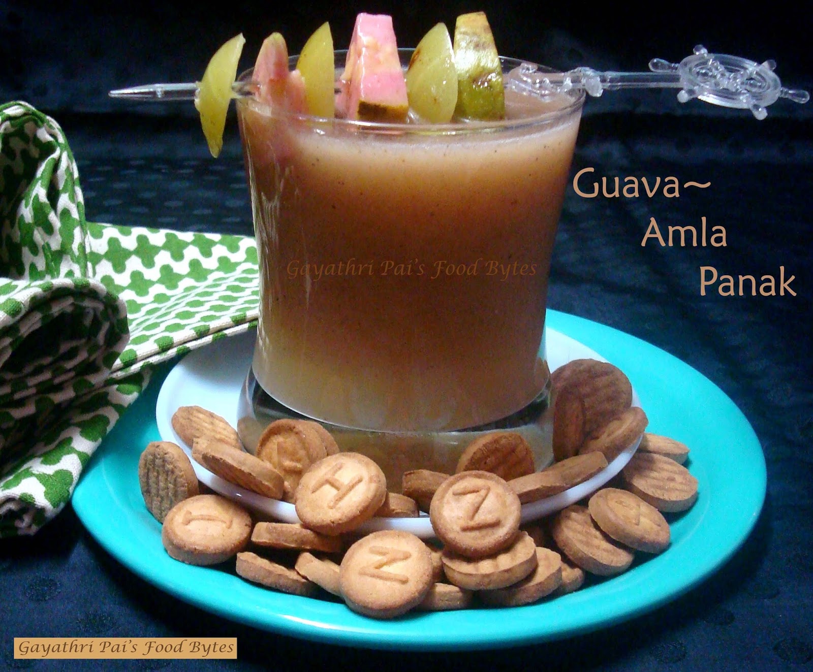Gayathri Pai's Food Bytes: Chilled Guava ~ Amla Panak (Spiced Coolant).
