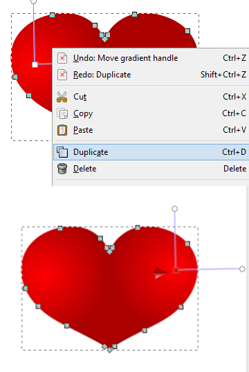 Inkscape Tutorial for a Glossy Heart - Methodoart
