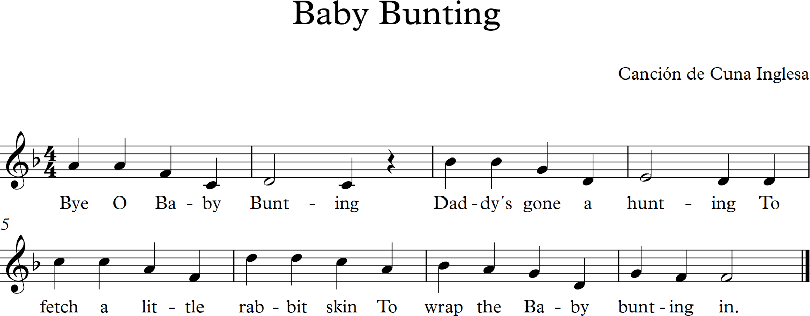 Baby Bunting - Descubriendo la Música