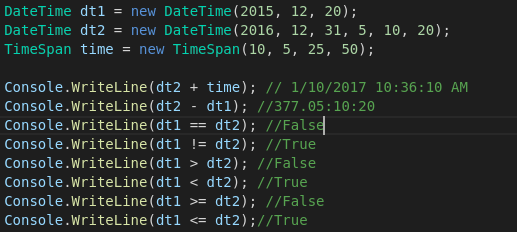 Emanuel Goette, alias Crespo: DateTime en C#