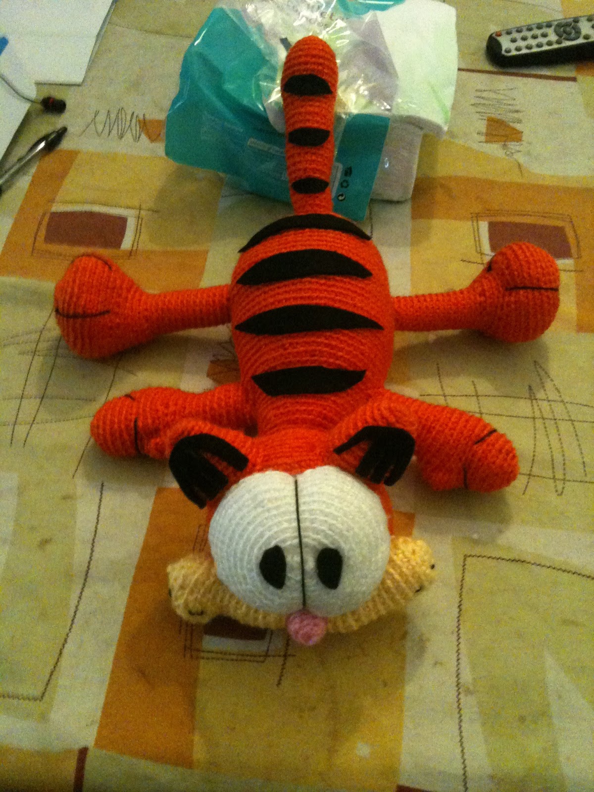 Manualidades Xannyev: Amigurumi: Garfield