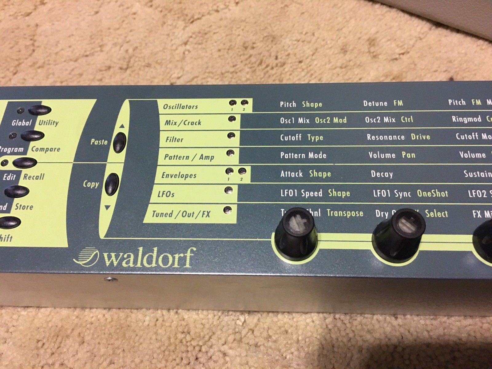 MATRIXSYNTH: Waldorf Rack Attack Digital Drum Machine Percussion Synth SN P 210110001905