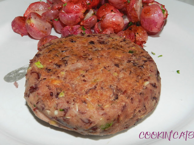 "STEAKS" DE HARICOTS ROUGES AUX CHAMPIGNONS (sans gluten, végétalien)
