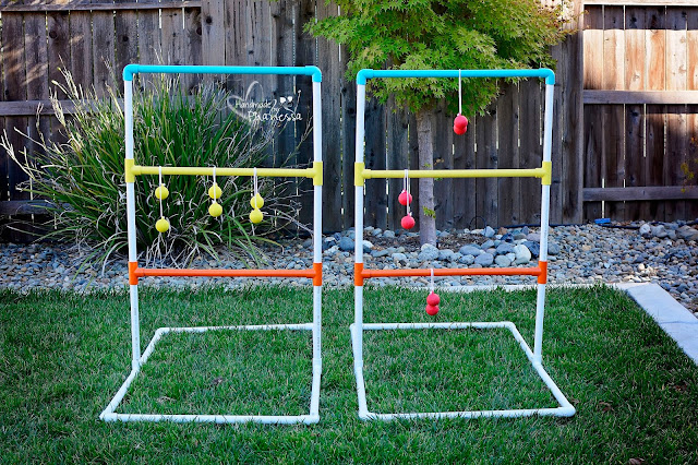 Phanessa's Crafts: DIY Ladder Ball Stand