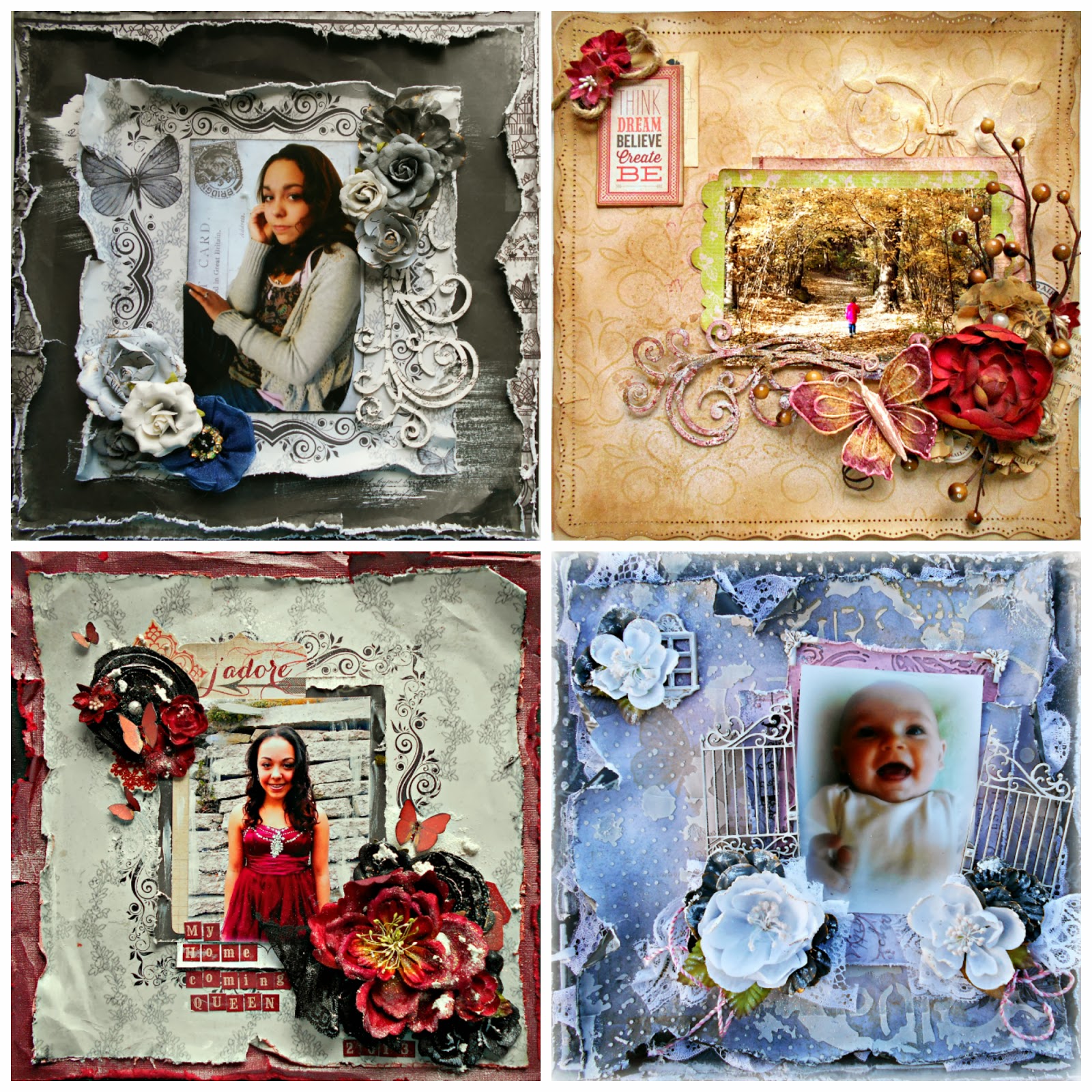 C'est Magnifique Scrapbook Kits and Store: February Kit Pages with Tracey