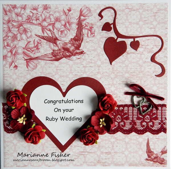 Marianne's Craftroom: Ruby Wedding Commission