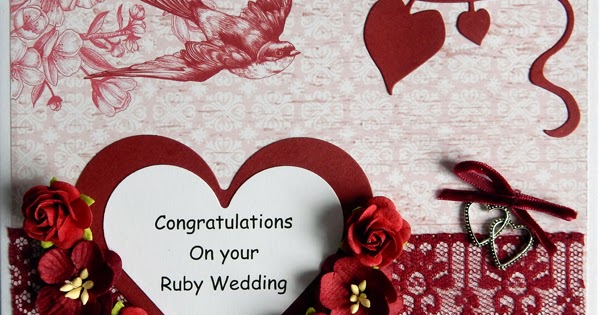 Marianne's Craftroom: Ruby Wedding Commission