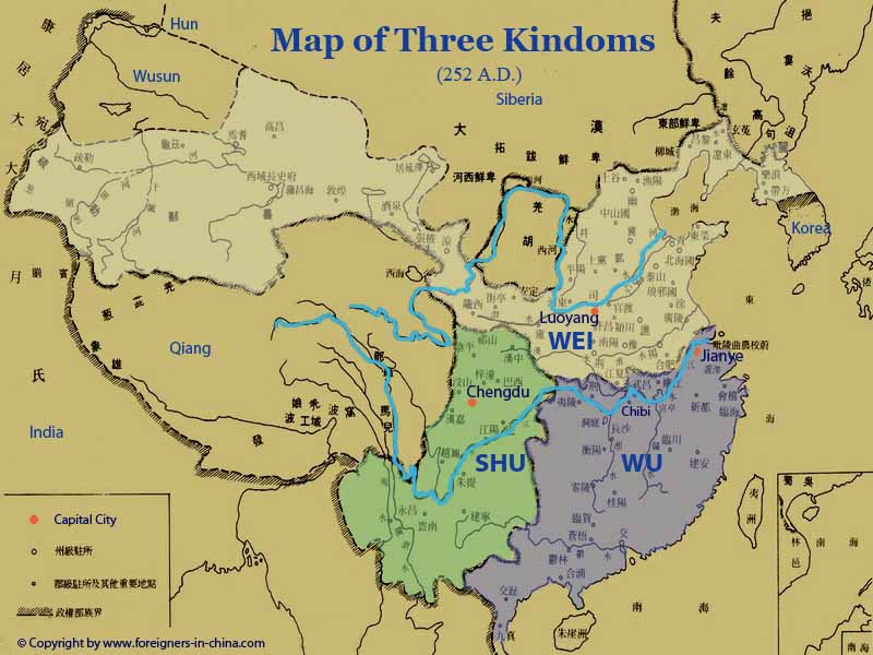Three Kingdoms - သုံးပြည်ထောင်သမိုင်းနှင့် တရုတ်စစ်နတ်ဘုရားများ