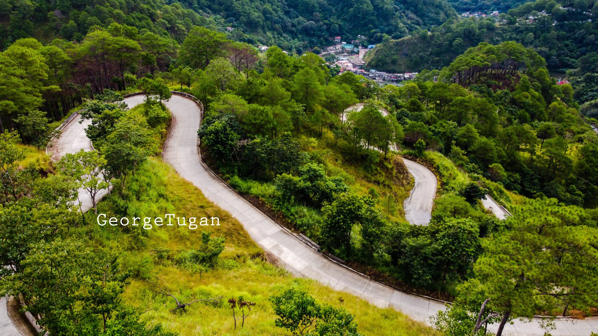 LOOK: Stunning aerial view of the winding road in Sabangan, Mt.Province ...