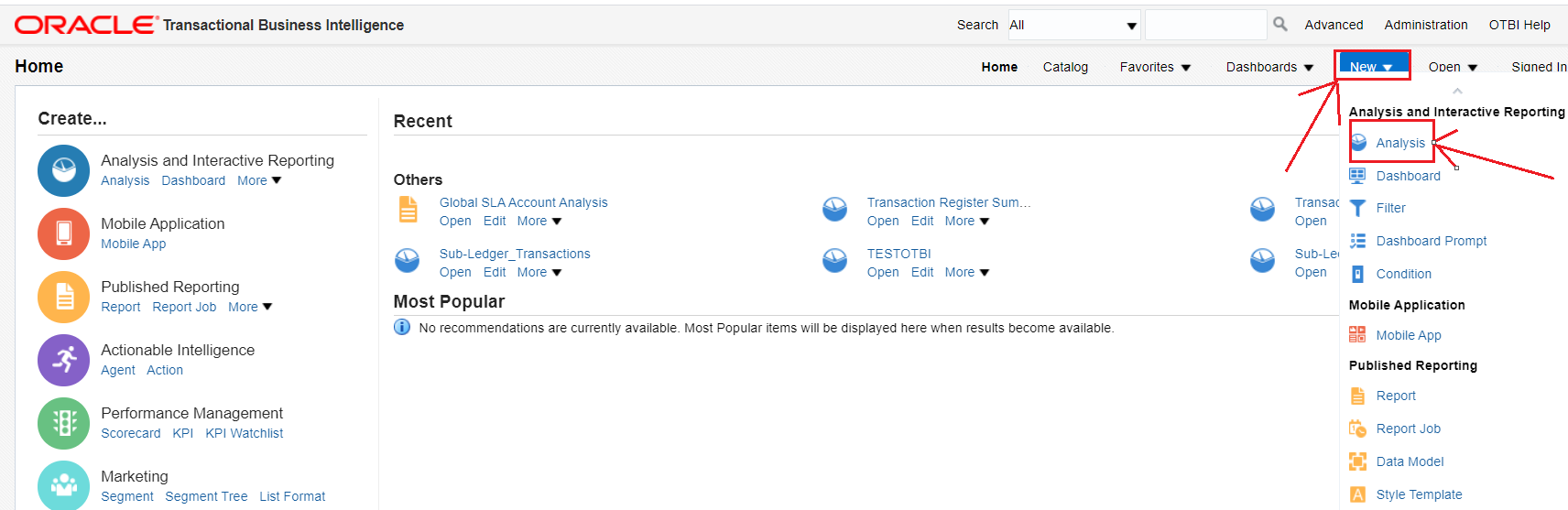 Oracle Fusion ERP RICE: OTBI Analysis to BI Publisher Query