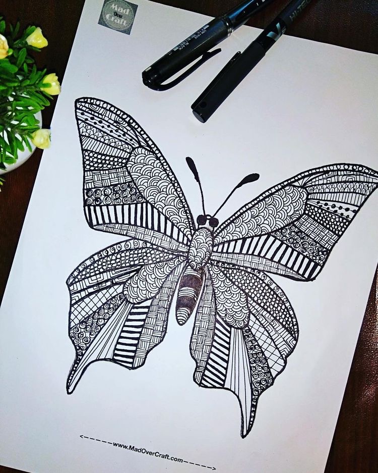 Zentangle Butterfly