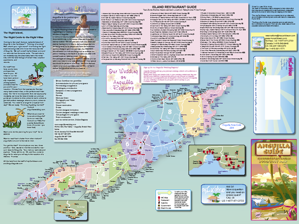 ANGUILLA - GEOGRAPHICAL MAPS OF ANGUILLA