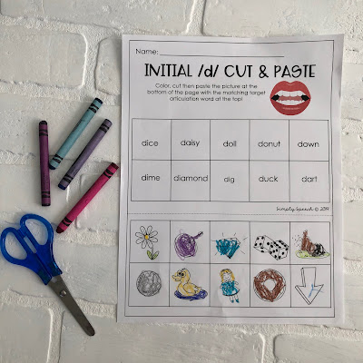 Articulation Cut & Paste! | Simply Speech