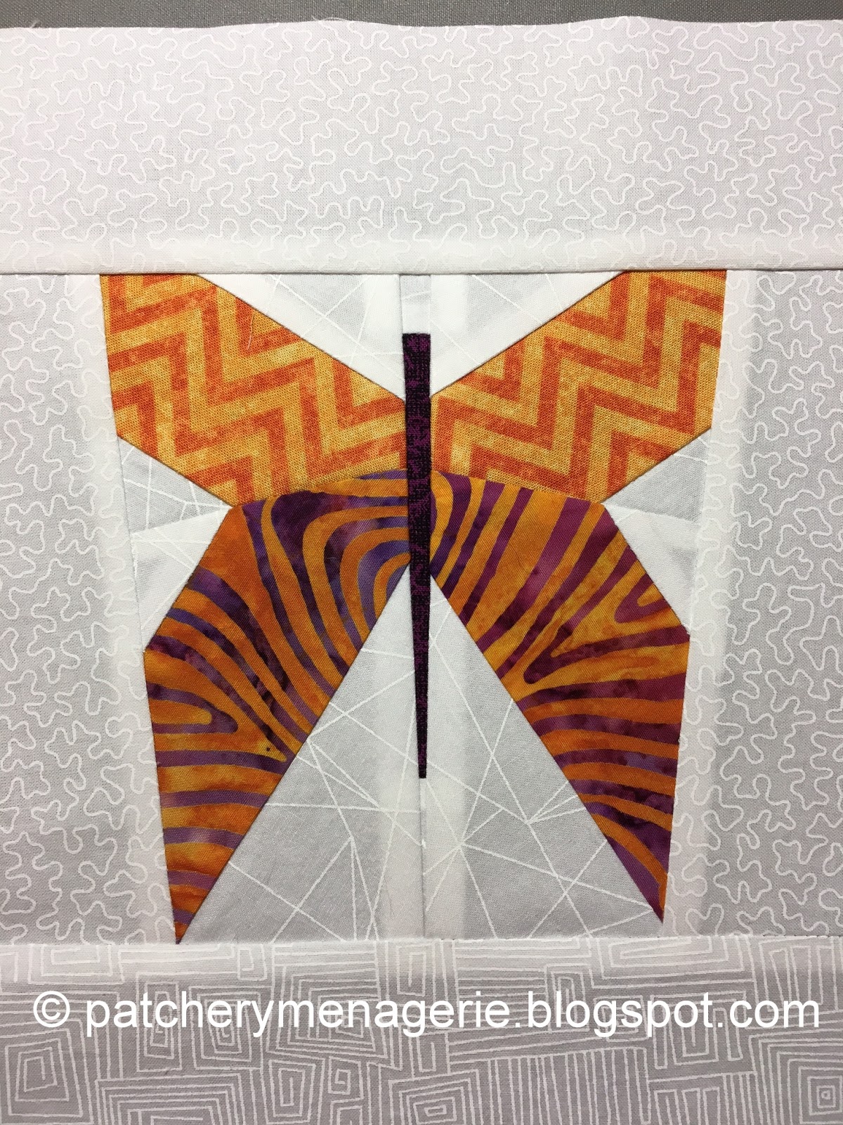 The Patchery Menagerie: Butterfly & Flowers