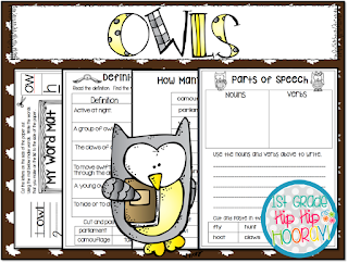 1st Grade Hip Hip Hooray!: Owls...Teaching primary students to use ...