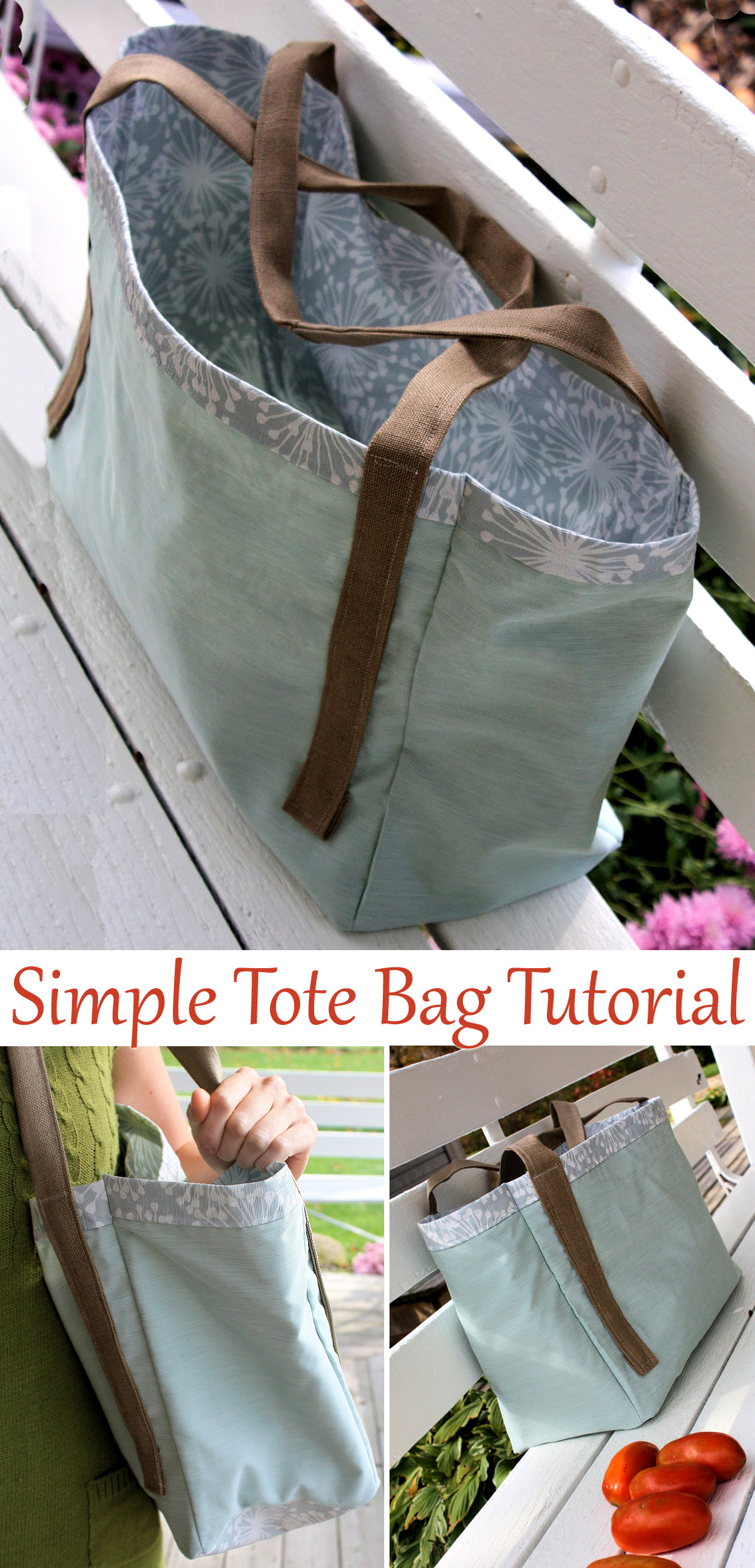 Simple Tote Bag Tutorial ~ DIY Tutorial Ideas!
