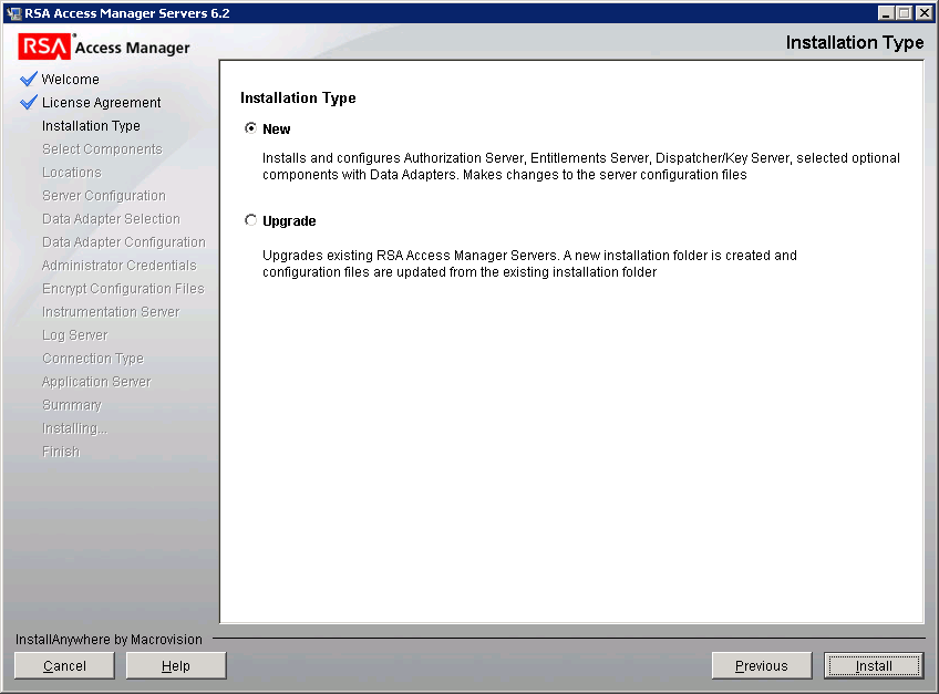Information Systems Security: RSA Access Manager Server Installation