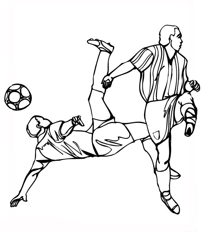 universul copiilor: Imagini de colorat fotbal