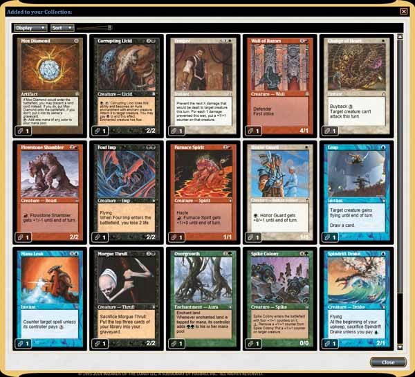 Magic the Gathering Adventures: Four booster packs of Stronghold online