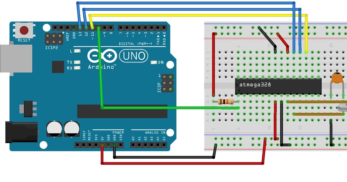 DIYTechStudio: How to Bootload Atmega328p using Arduino UNO on a ...
