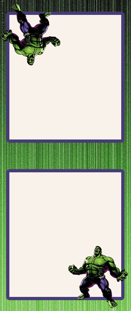 Hulk Birthday Party: Free Printable Invitations and Candy Bar Labels ...