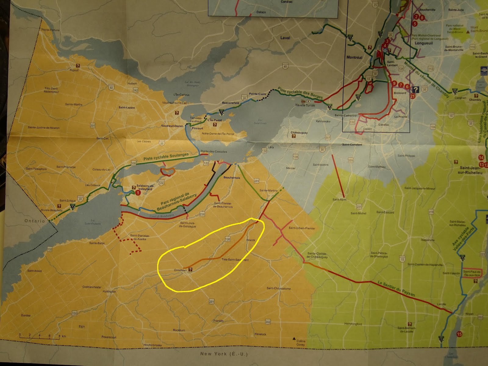 Cycle Fun Montreal: Ormstown-Howick/Ste-Martine bike path now "on the map"