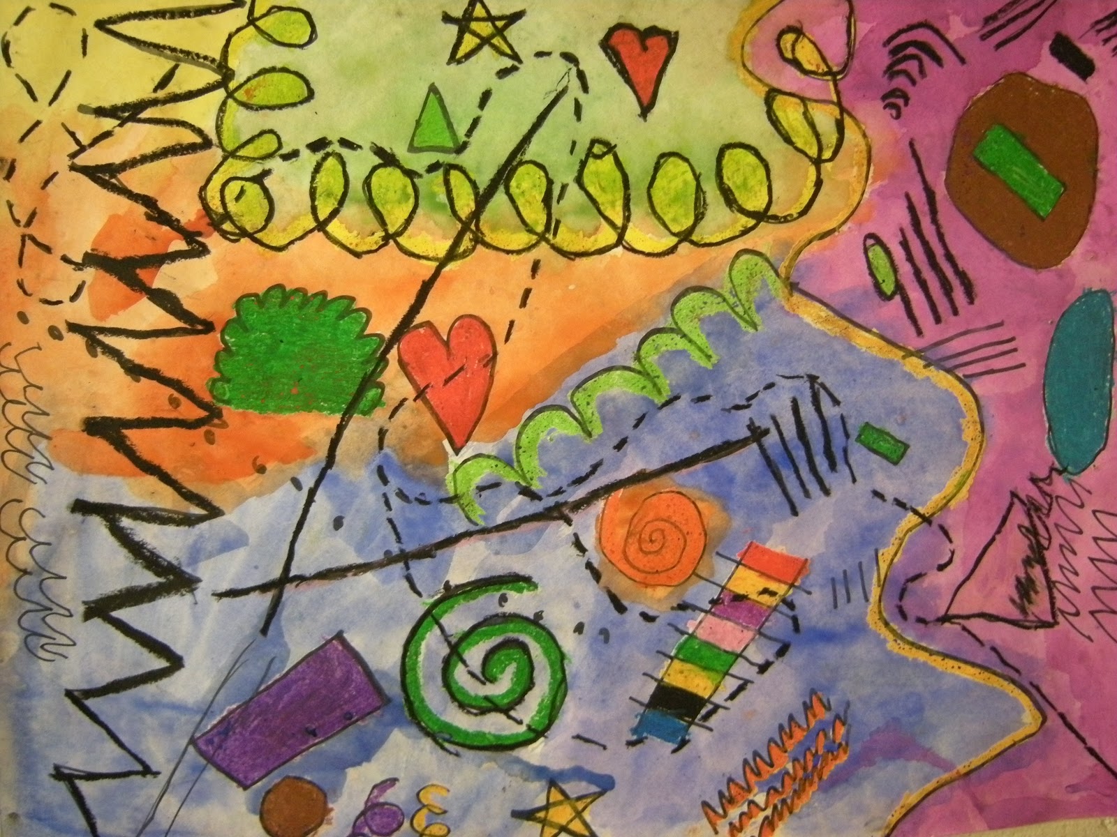 WHAT'S HAPPENING IN THE ART ROOM??: 1st Grade Kandinsky
