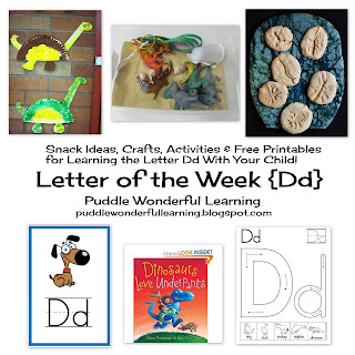 Puddle Wonderful Learning: Preschool Activities: Letter of the Week {Dd}