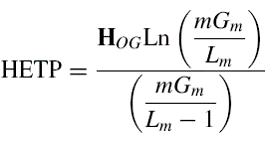 How do refineries calculate Height of Equivalent Theoritical Plate ...