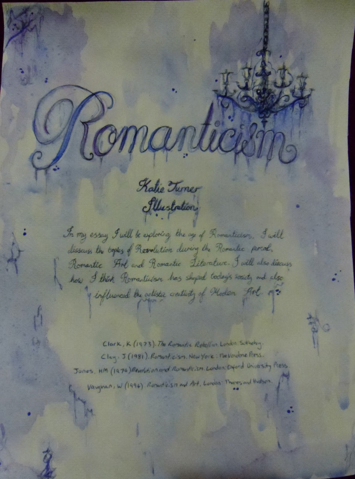 katie turner pdp: Romanticism Poster