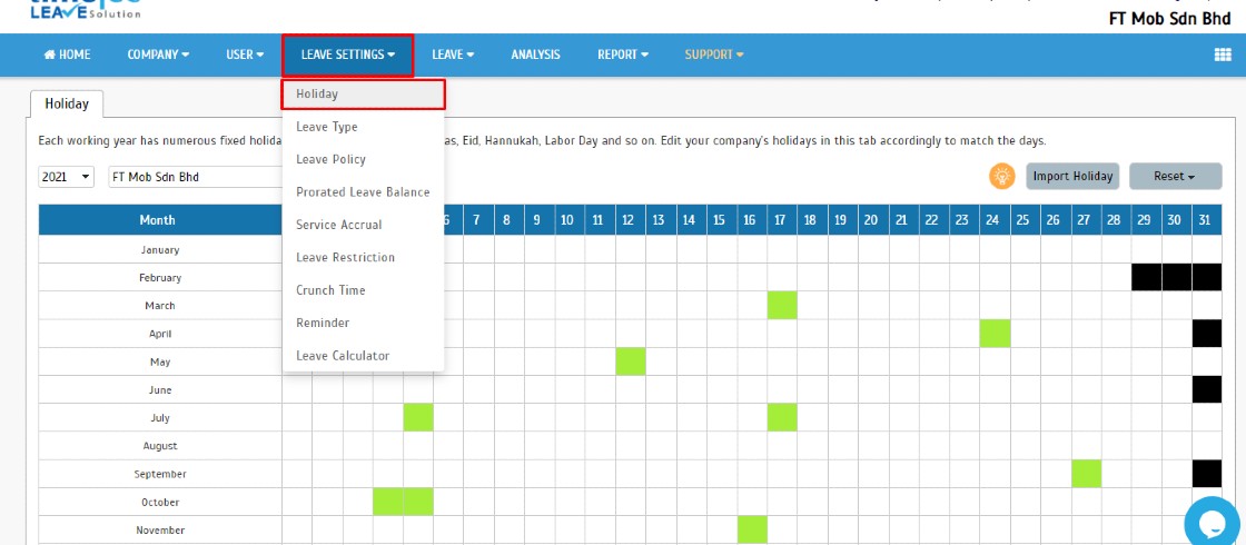 How to Set Leave and Holiday Reminder in TimeTec Leave | FingerTec ...