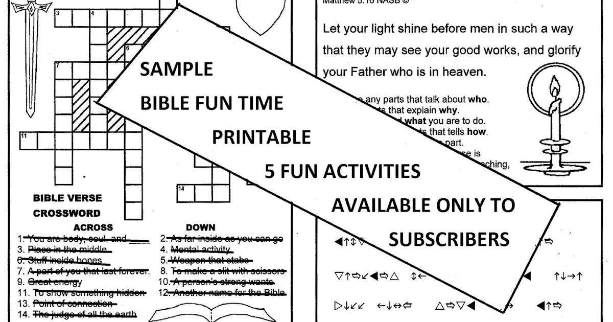 Coloring Pages for Kids by Mr. Adron: Bible Fun Times Kids Handout with ...