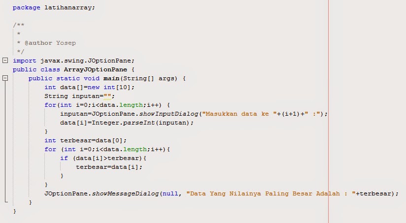 Array Array Dengan Bufferedreader Dan Joptionpane ~ Belajar Coding