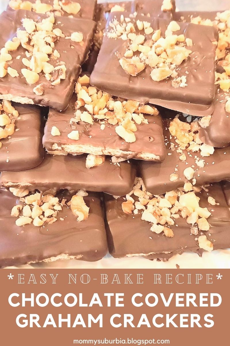 Mommy Suburbia: Easy No-Bake Chocolate Covered Graham Crackers