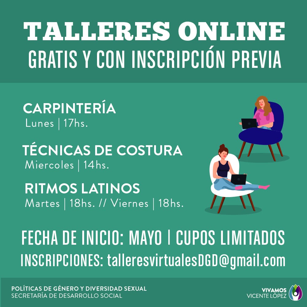 Más talleres virtuales en Vicente López - MUNDO NORTE