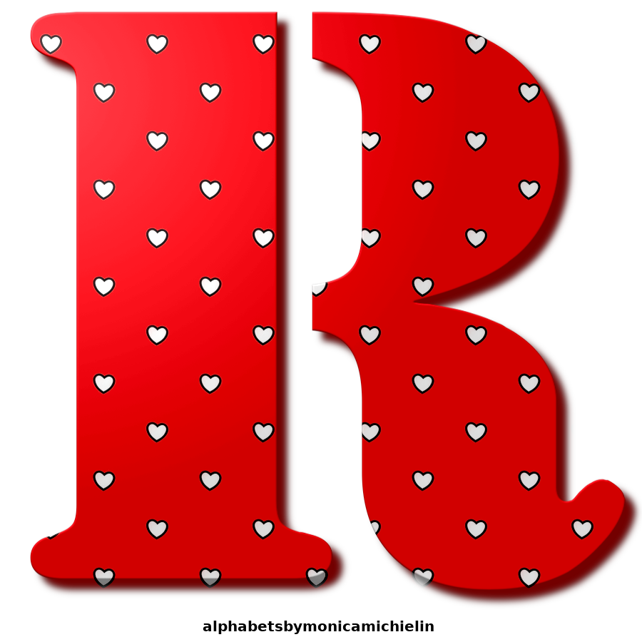 M. Michielin Alphabets: RED HEARTS POLKA DOTS ALPHABET, NUMBERS AND ...
