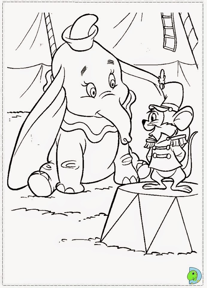 Dinokids - Desenhos para colorir: Desenhos do Dumbo para colorir