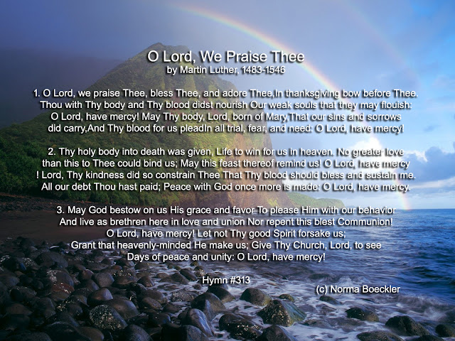 Ichabod, The Glory Has Departed: Hymn - O Lord We Praise Three