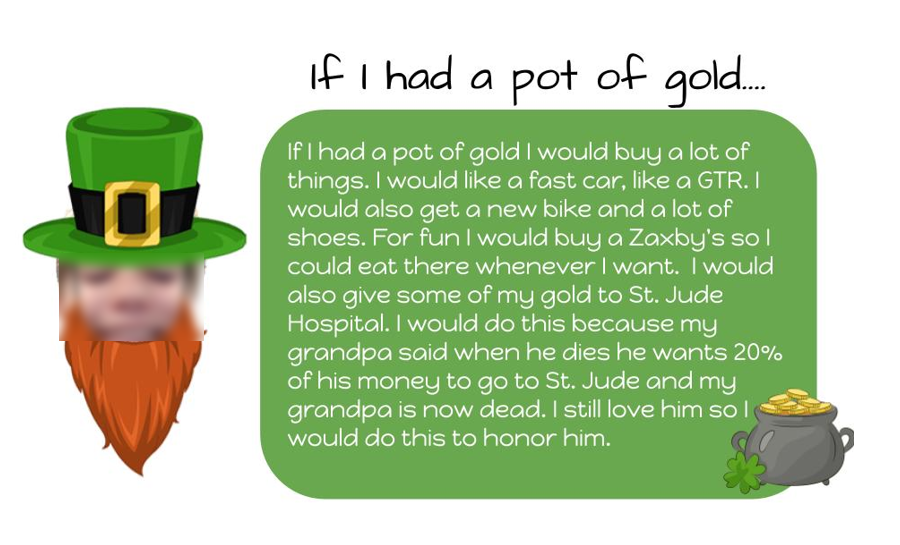 If I Had a Pot of Gold...St. Patrick's Day Activity