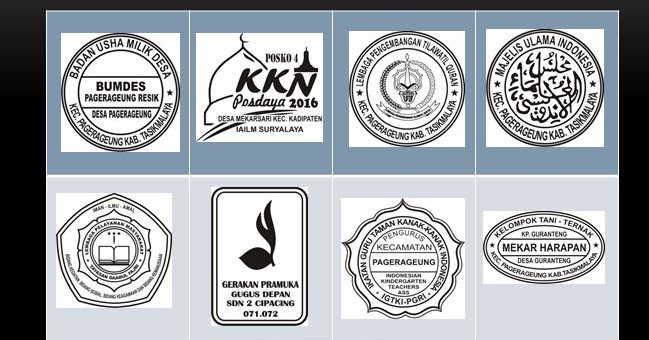 Download Kumpulan Template Stempel Lengkap Format CDR - KARYAKU
