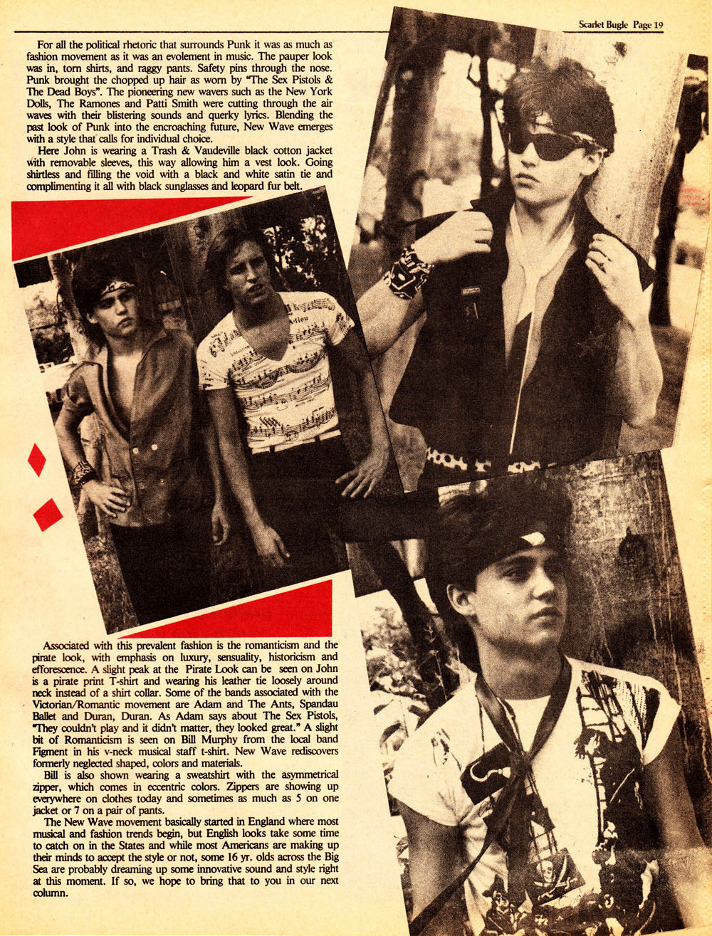 Pictures of Johnny Depp as a Model for the Music Magazine “The Scarlet ...