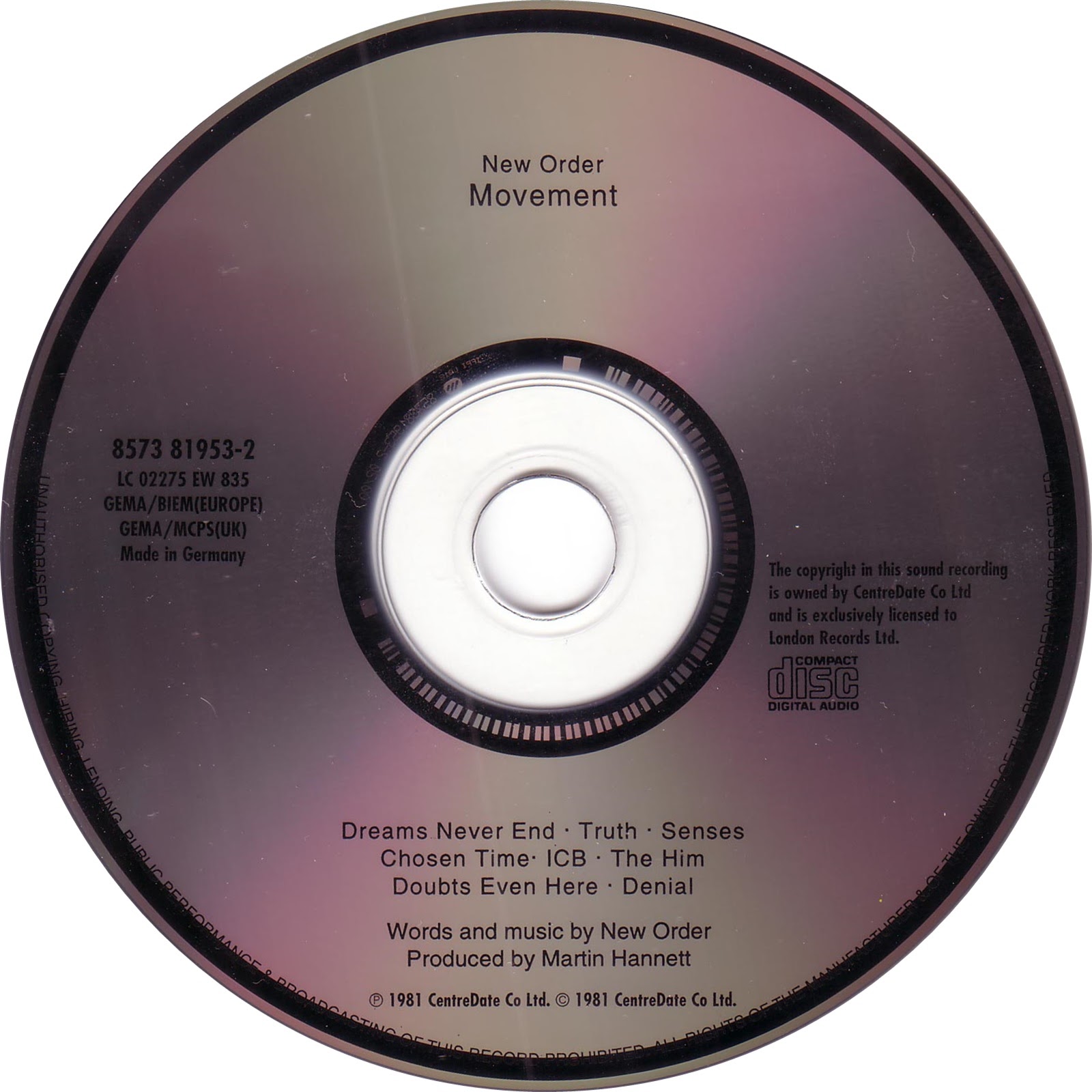 1981 Movement - New Order - Rockronología