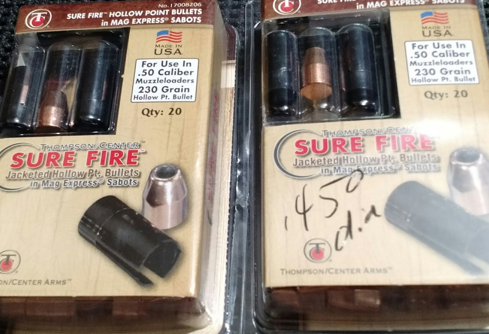 BlackPowderBill's: FS: Thompson Center Sure Fire Hollow Point Bullets ...