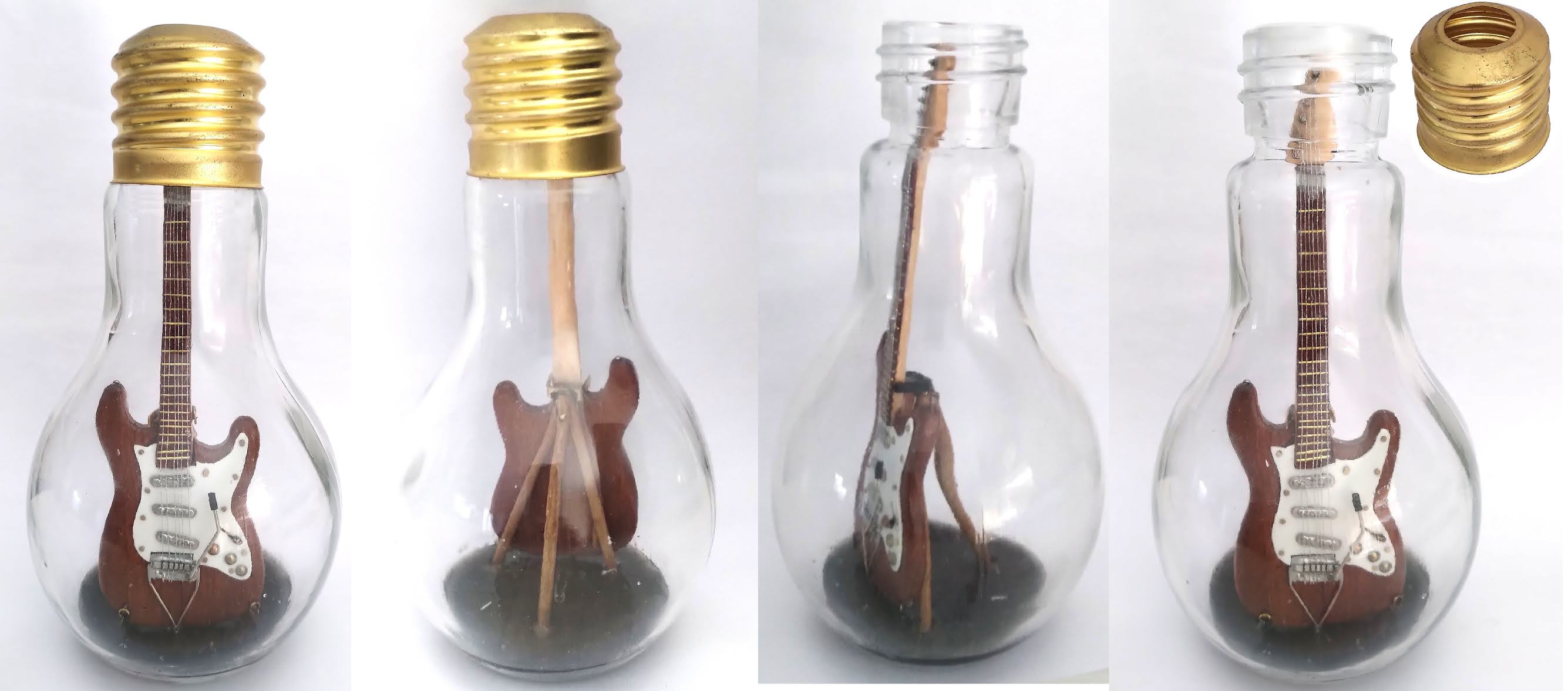 Mike's models: Electric guitar in a bottle